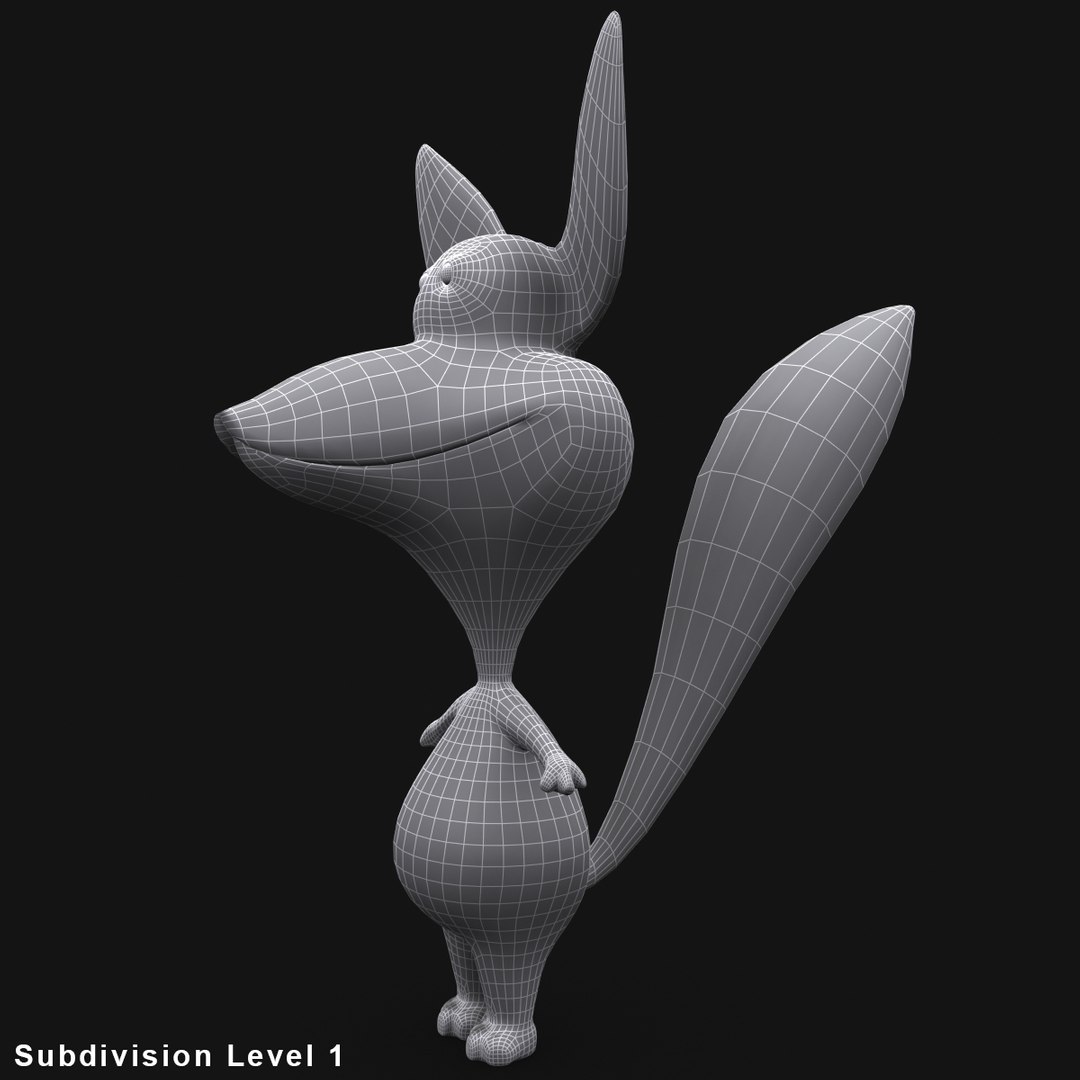 3d Model Cartoon Animals Set