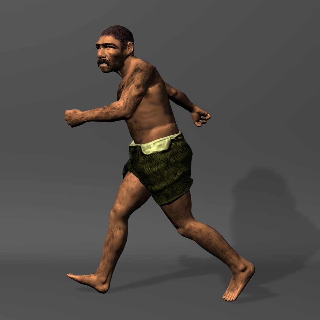 Neanderthal Man Caveman 3d Model