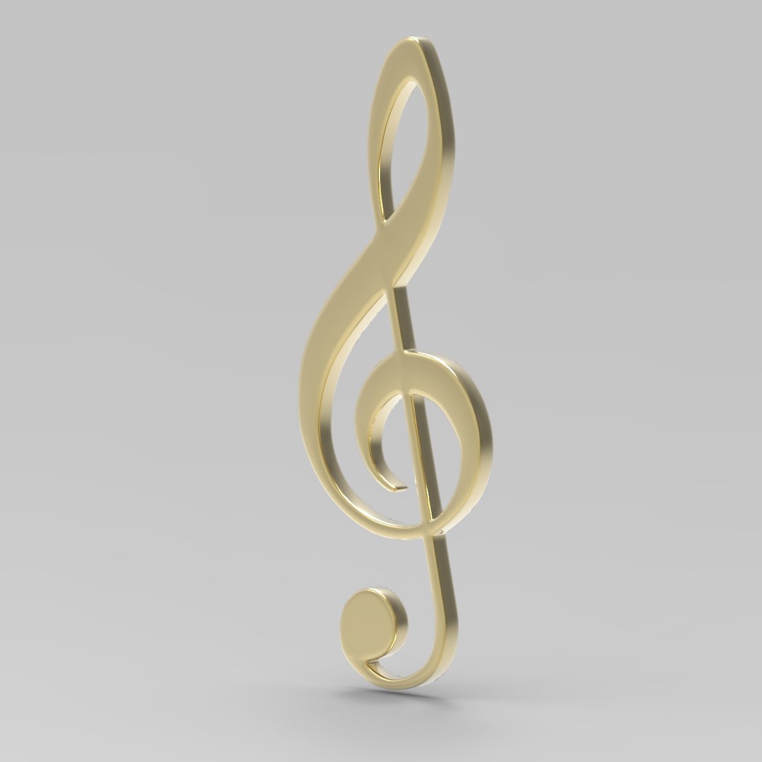 3d Musical Notes