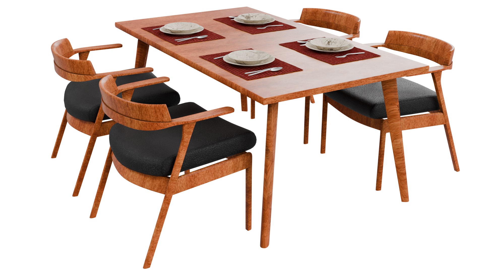 Dining Table 3D Model - TurboSquid 2512682