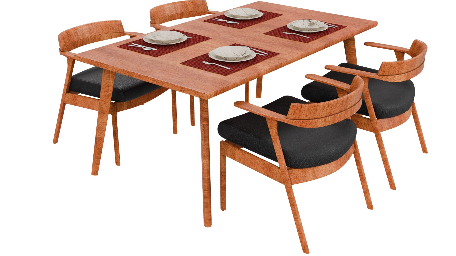 Dining Table 3D Model - TurboSquid 2512682