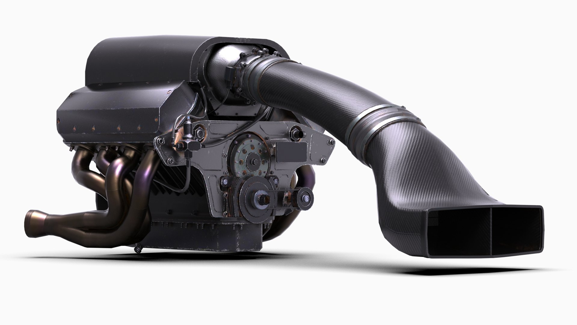 3D Prostock NHRA Drag Race V8 Engine - TurboSquid 2325566