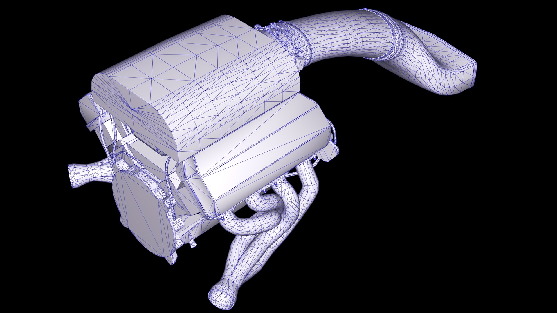 3D Prostock NHRA Drag Race V8 Engine - TurboSquid 2325566