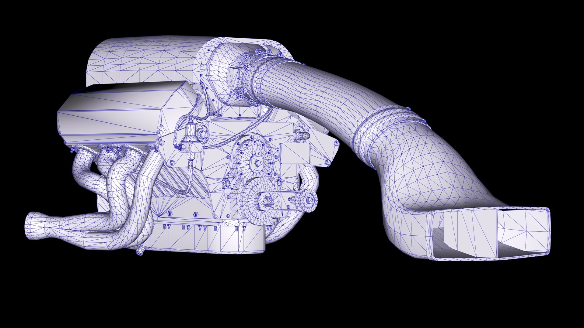 3D Prostock NHRA Drag Race V8 Engine - TurboSquid 2325566