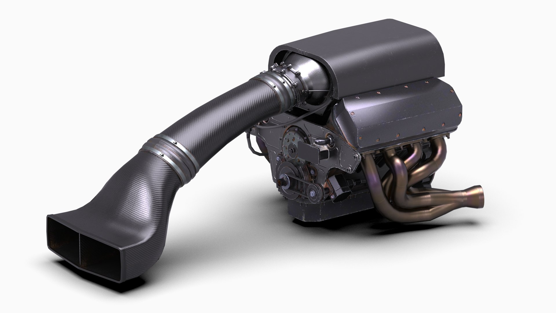 3D Prostock NHRA Drag Race V8 Engine - TurboSquid 2325566