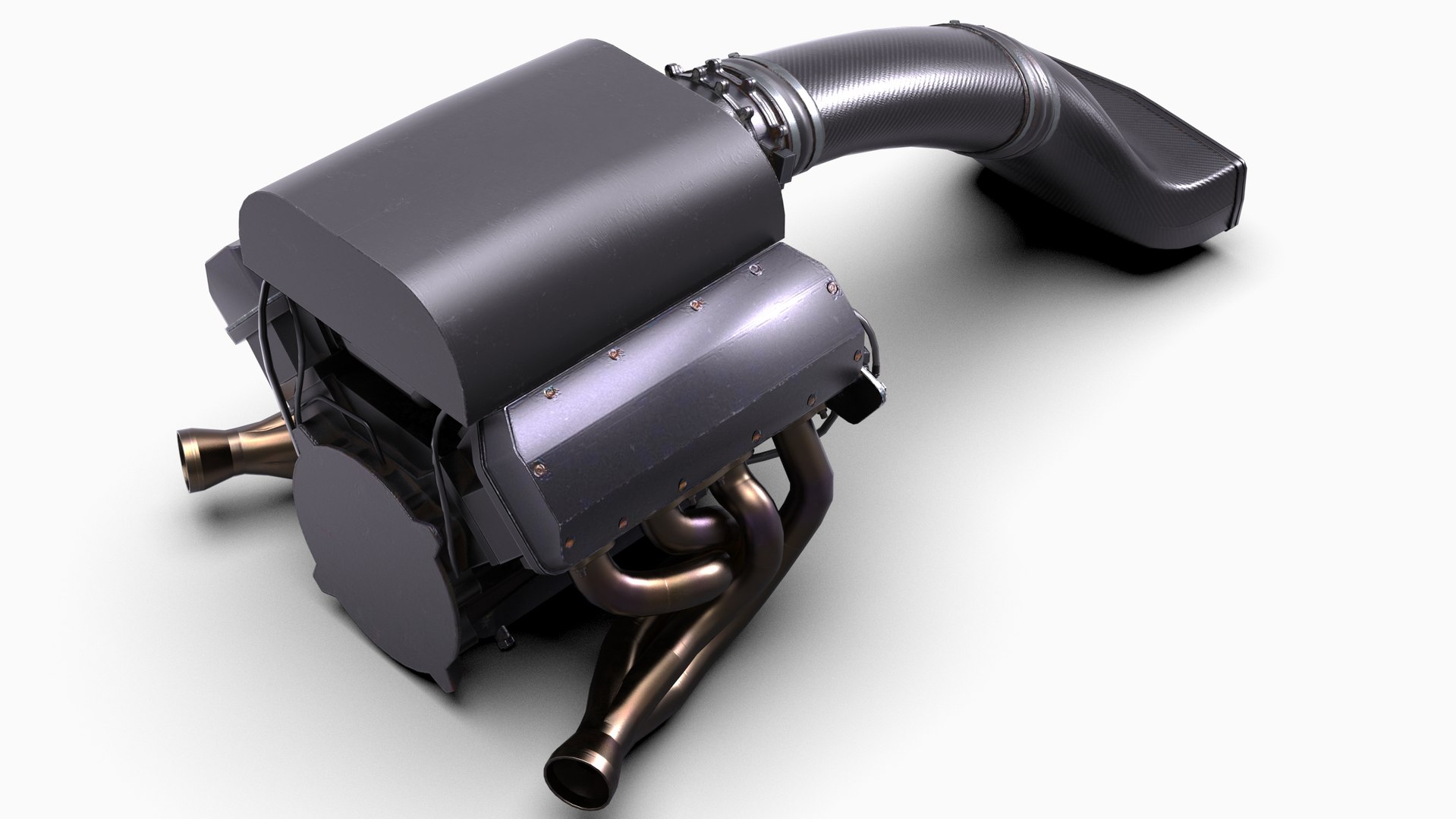 3D Prostock NHRA Drag Race V8 Engine - TurboSquid 2325566