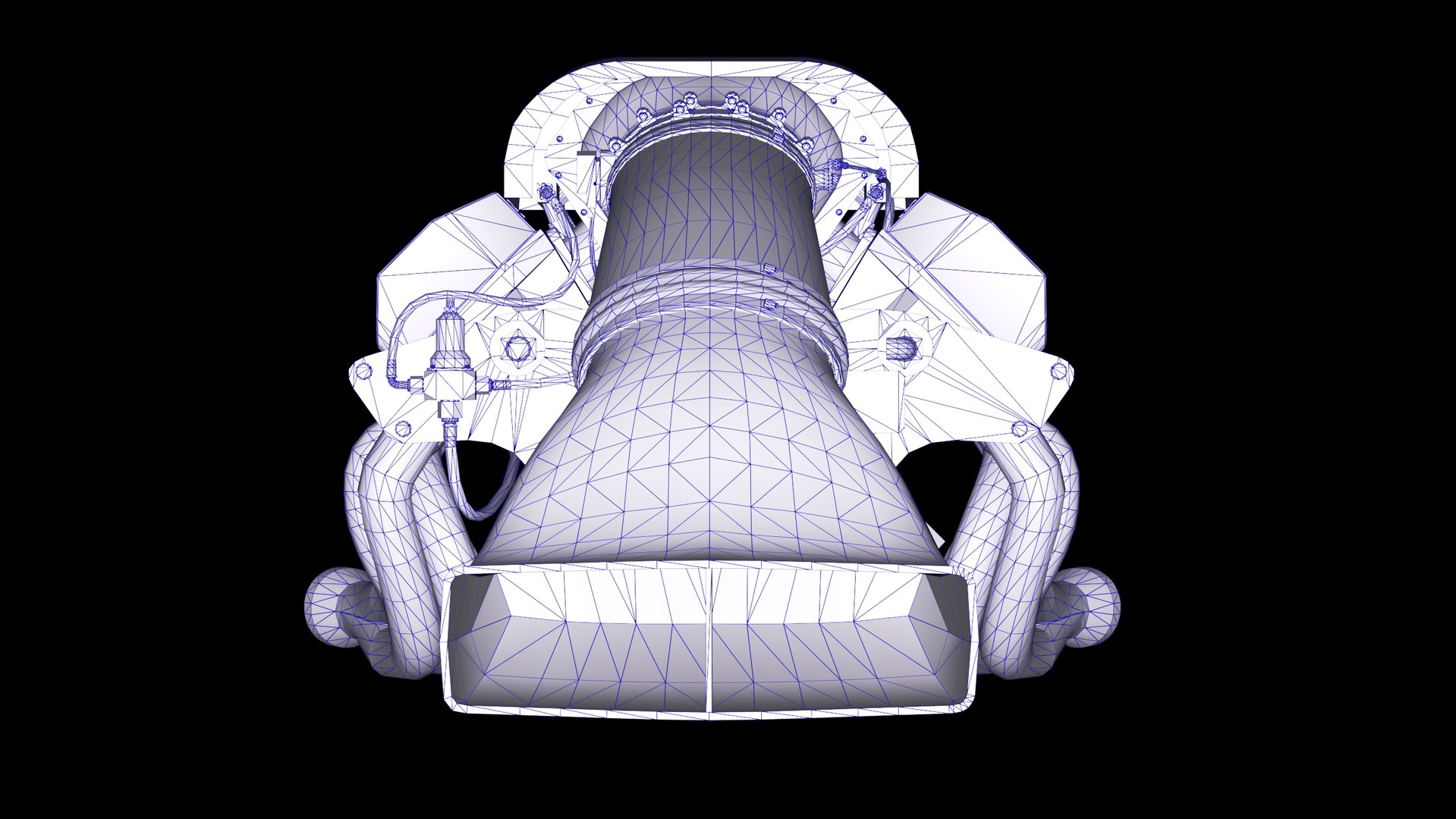 3D Prostock NHRA Drag Race V8 Engine - TurboSquid 2325566