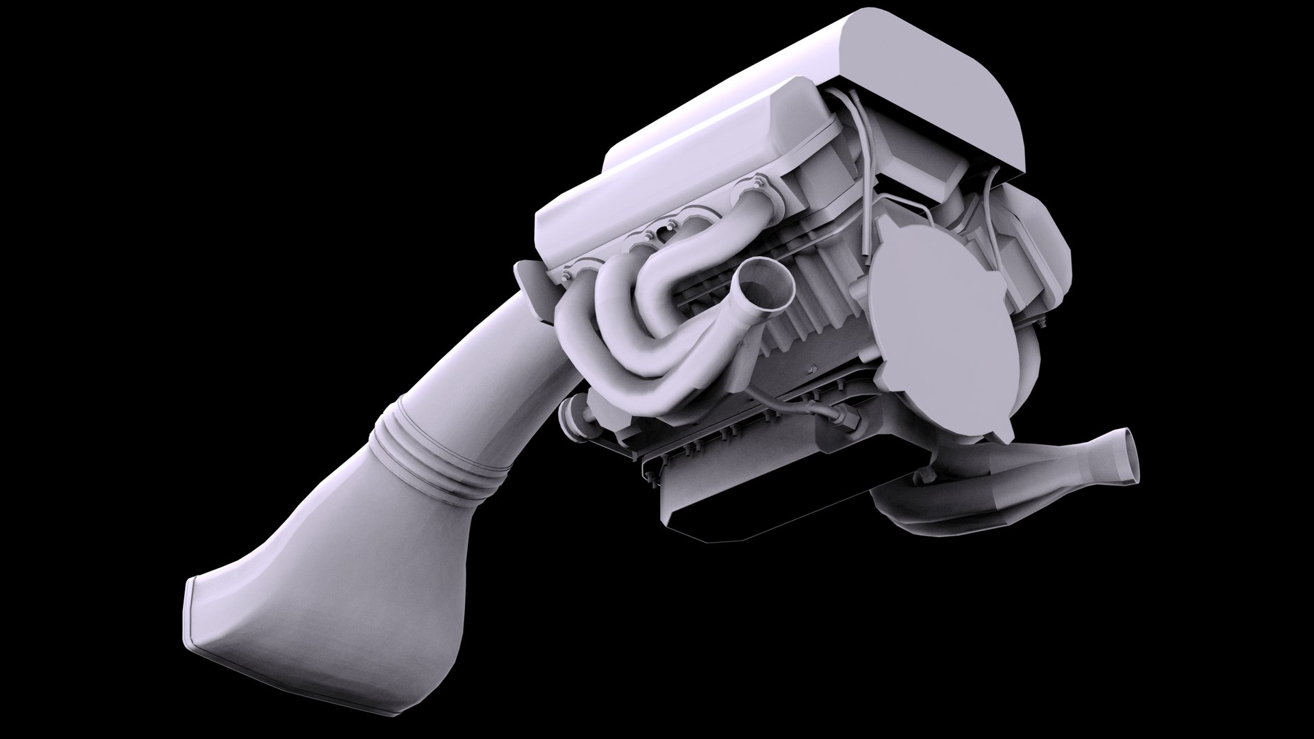 3D Prostock NHRA Drag Race V8 Engine - TurboSquid 2325566