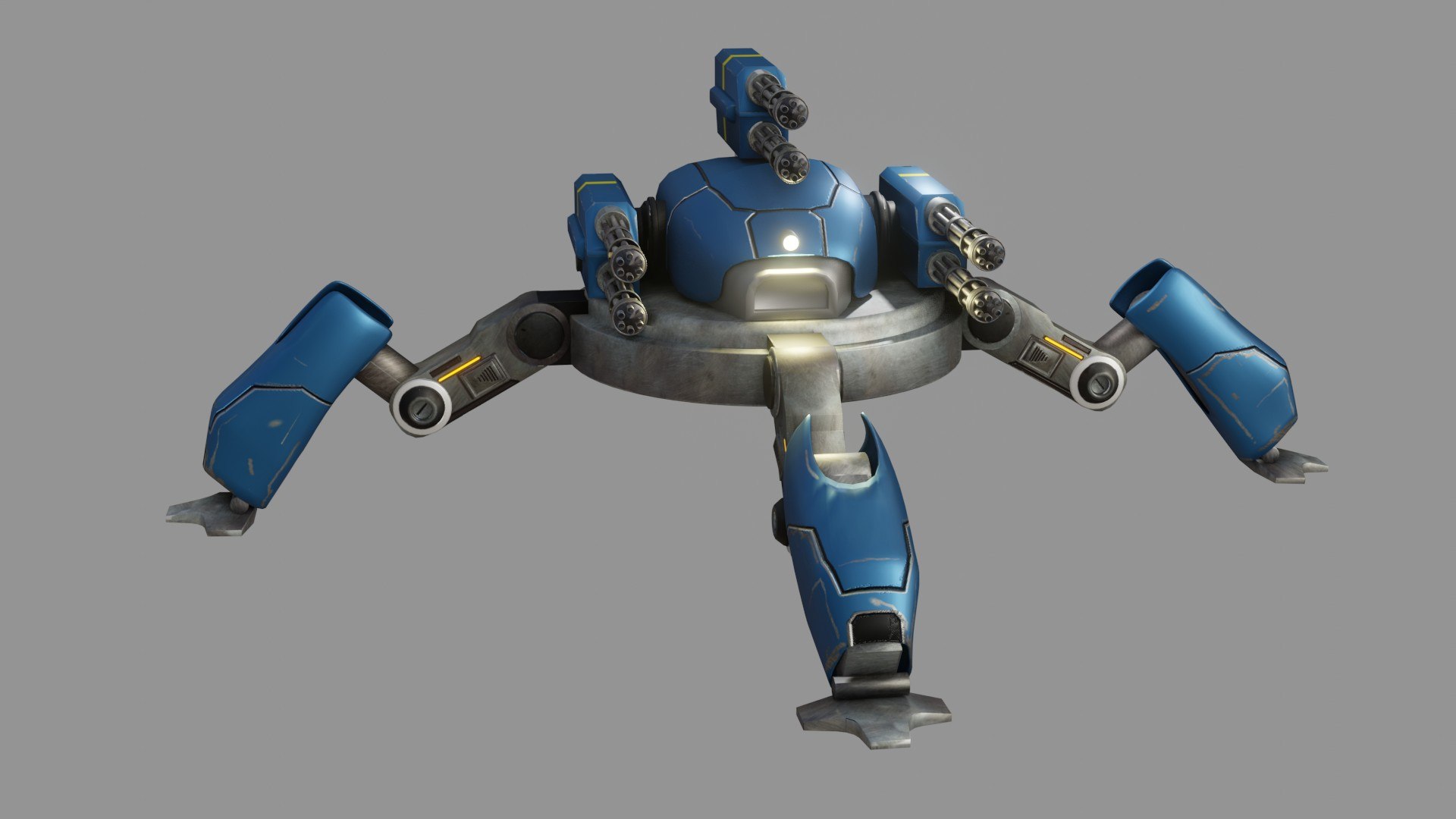 3D Sci Fi Quad Bot - Low Poly - Game Ready - PBR - TurboSquid 1792352