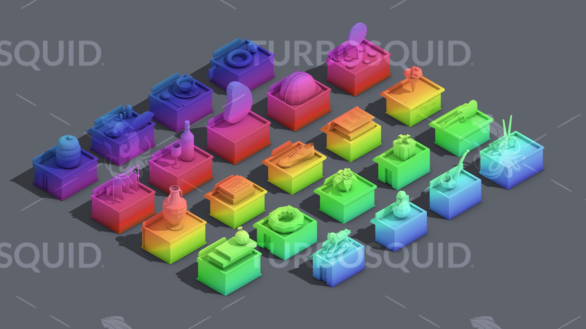 Low Poly Stores Shops Isometric Low-poly 3D Model 3D - TurboSquid 1720029