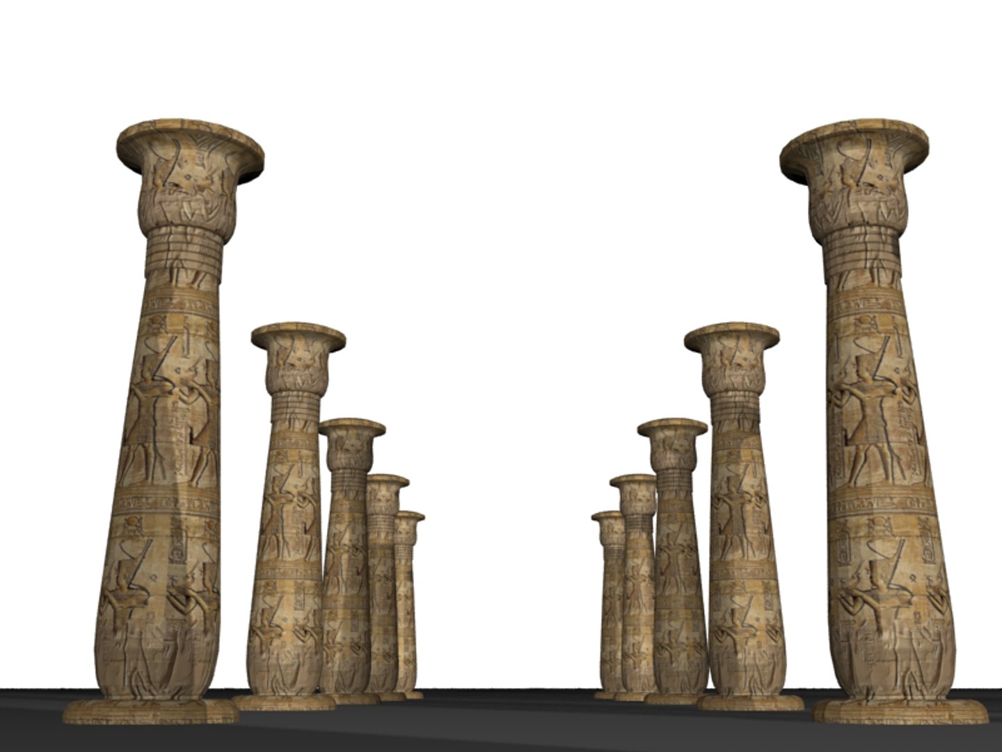 Pharaonic Temple Egypt Model - TurboSquid 1583205