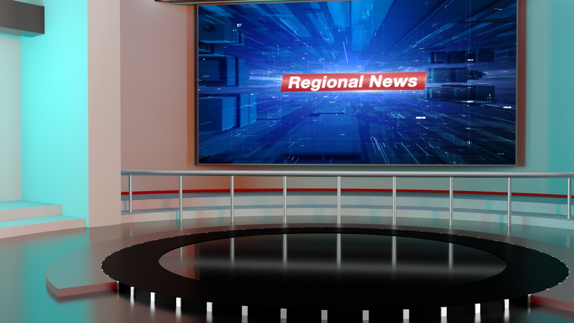 3D TV Virtual Set - TurboSquid 1729456