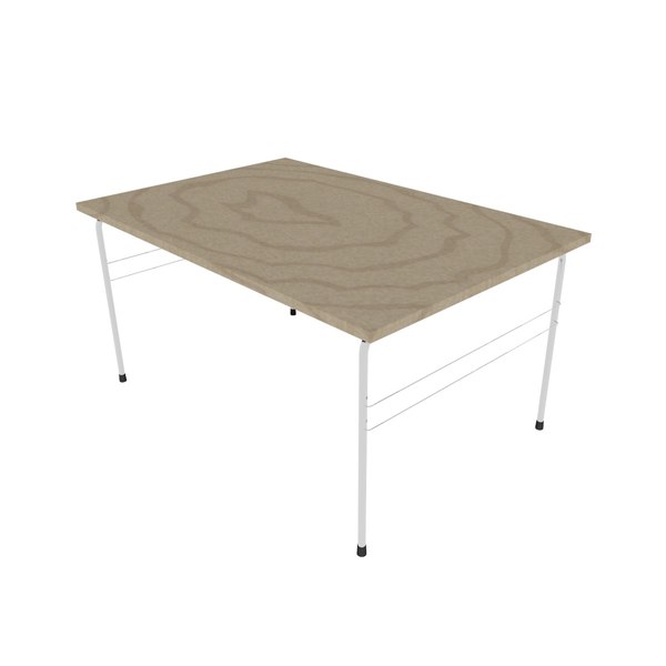 blender tubular steel table 3d model