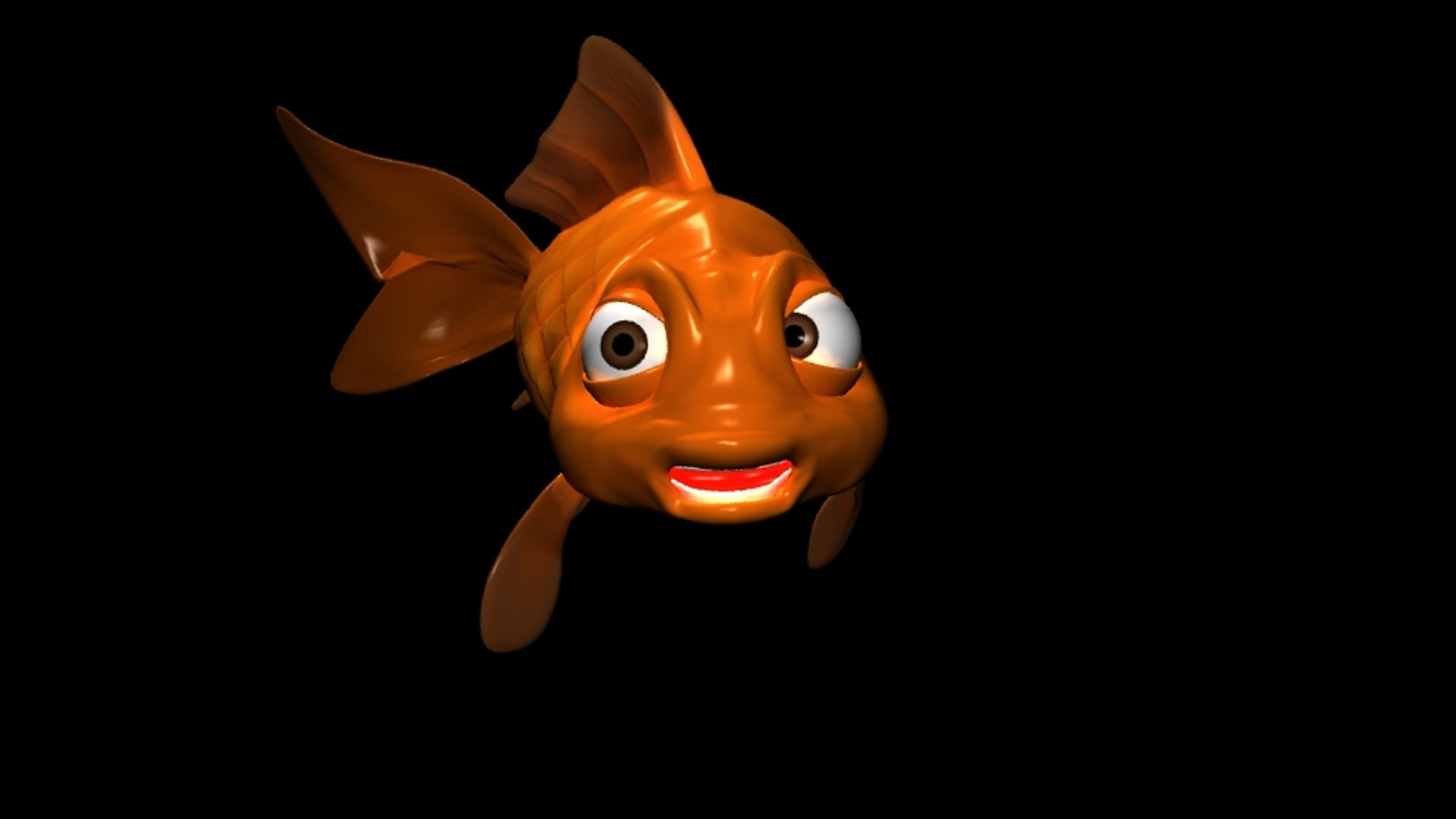 3d Cartoon Fish Dave Model