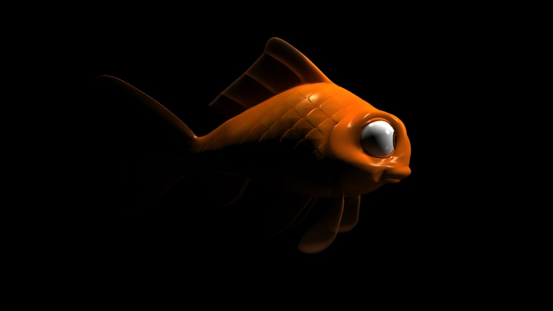 3d Cartoon Fish Dave Model