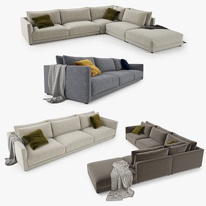 3D Bristol 3 Seater Sofa - TurboSquid 2397019