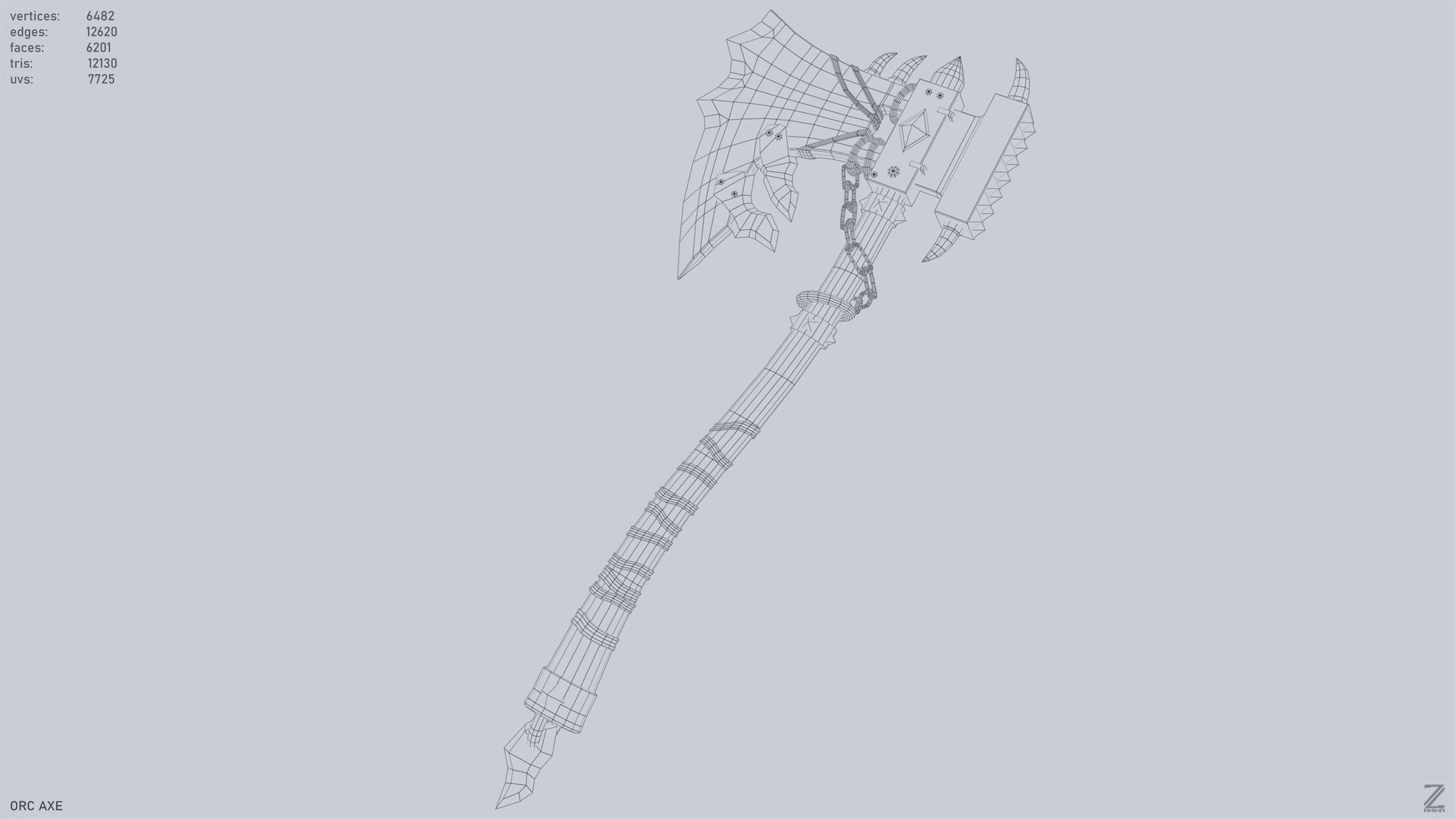 3D Orc Axe - TurboSquid 2444993