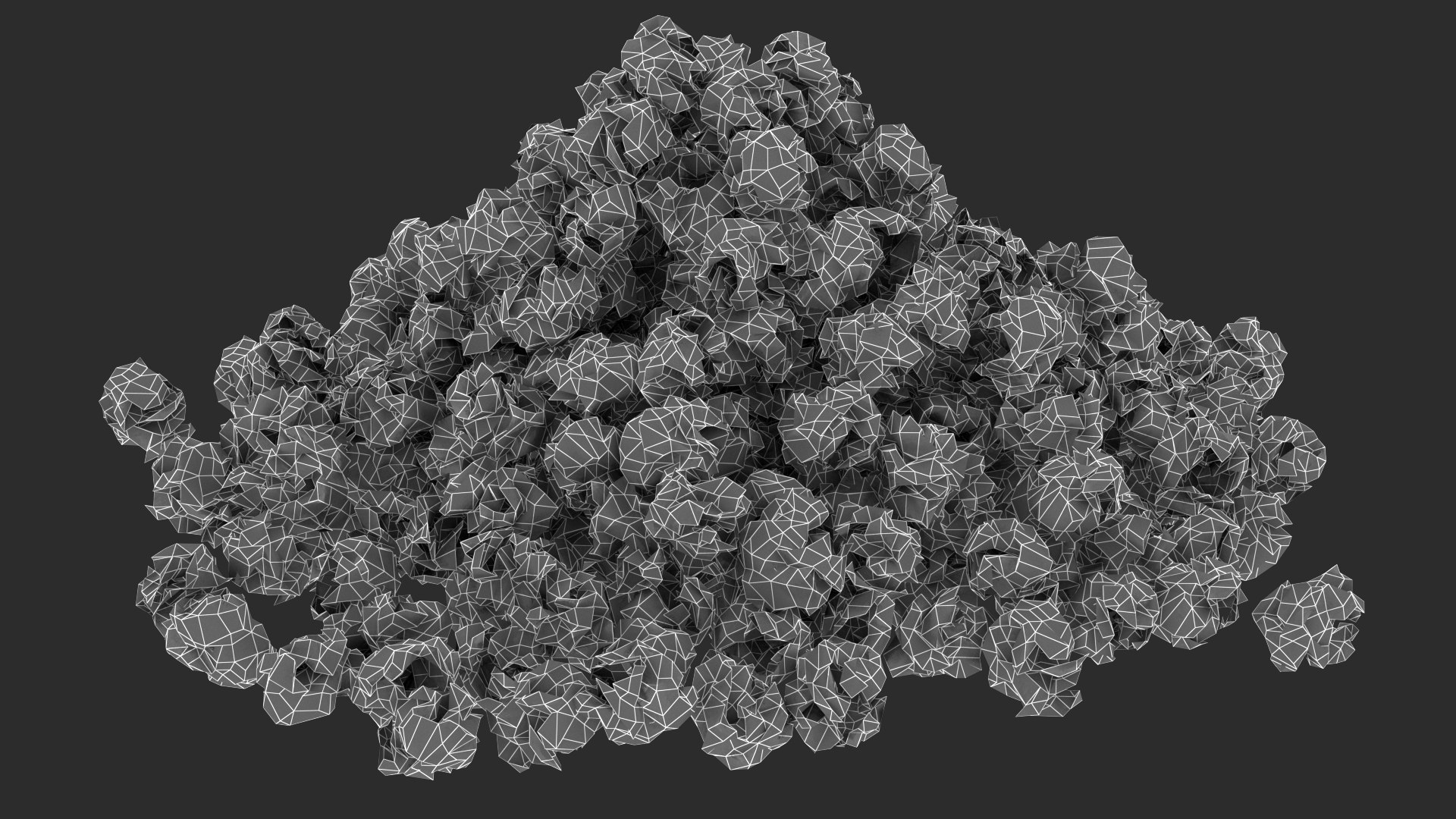 Crumpled Paper Pile Model - TurboSquid 2050739