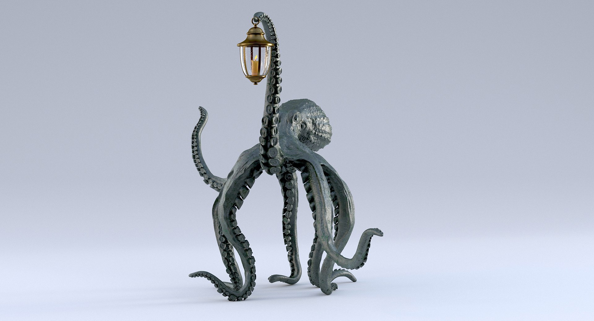 Octopus Lamp Statue Lights 3D - TurboSquid 1331176