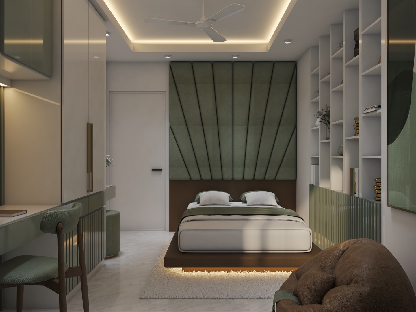3D Interior Design Of Guest Bed Room Model - TurboSquid 2153773