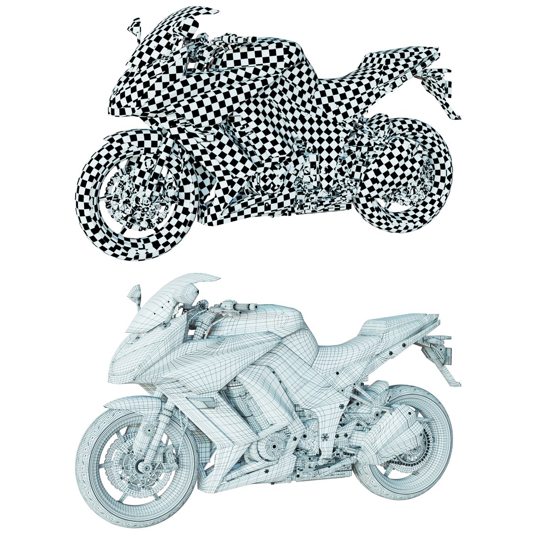 Kawasaki Ninja 1000 3D model - TurboSquid 2168026
