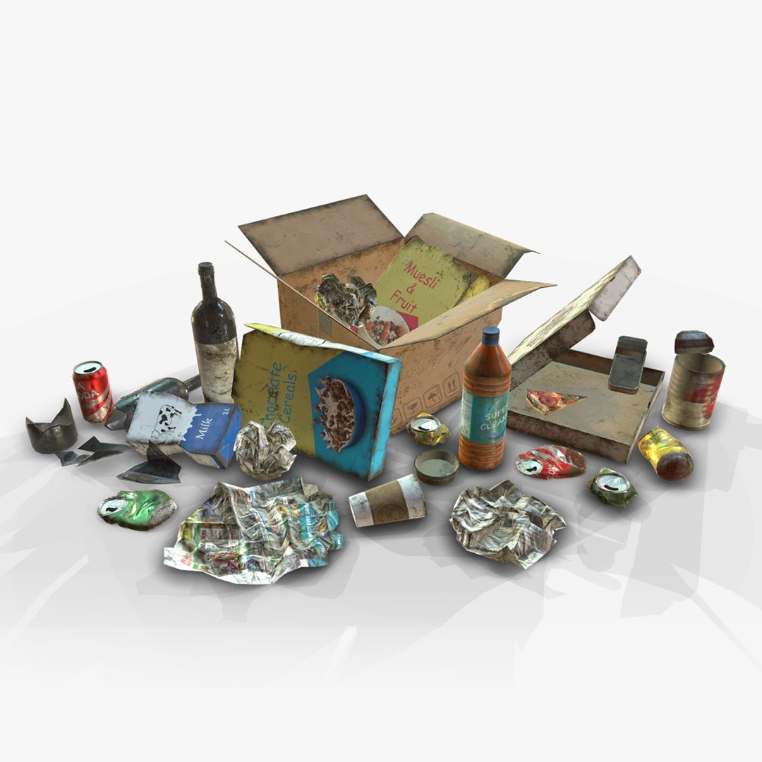 Pack Urban Trash - 3D Model - TurboSquid 1540052