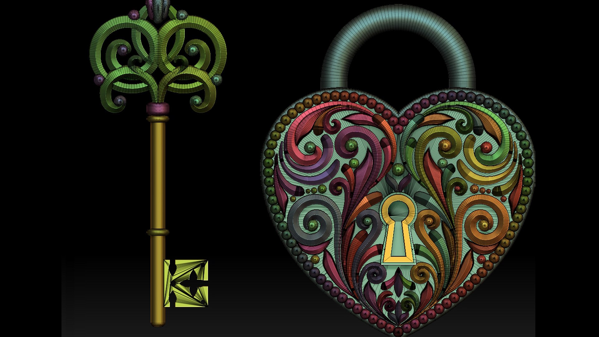 3D KEY LOCK Model - TurboSquid 2063737