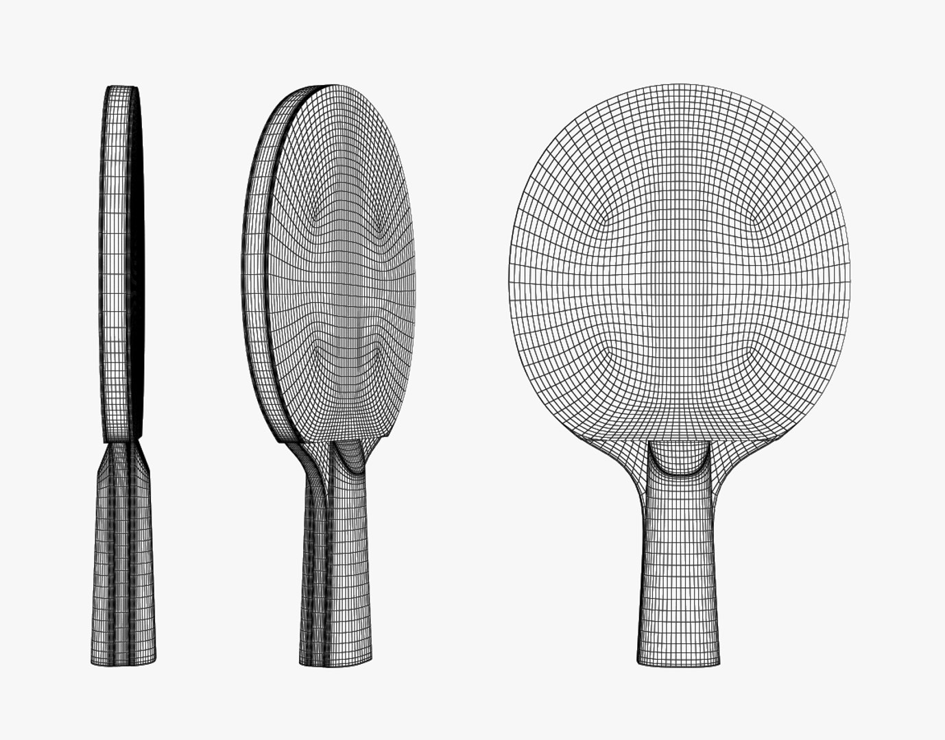 Tennis Paddle Table 3D Model - TurboSquid 1206173