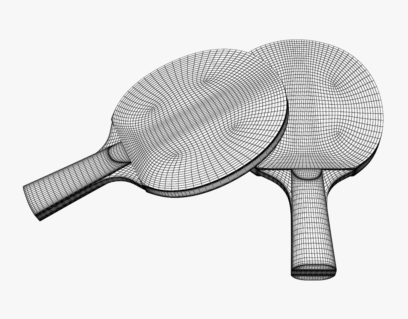 Tennis Paddle Table 3D Model - TurboSquid 1206173