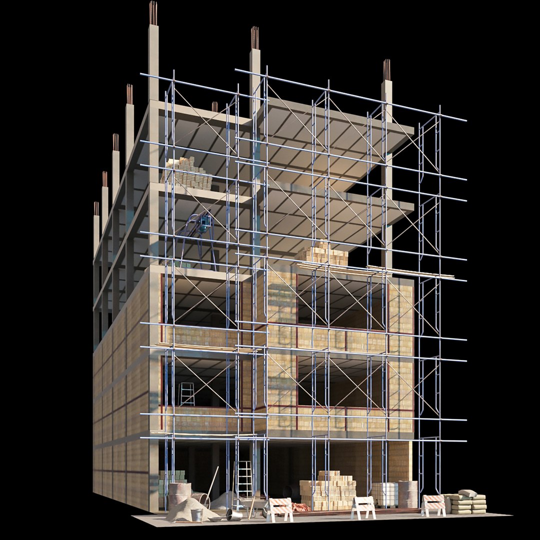 3D Modular Construction Site Model - TurboSquid 1909539