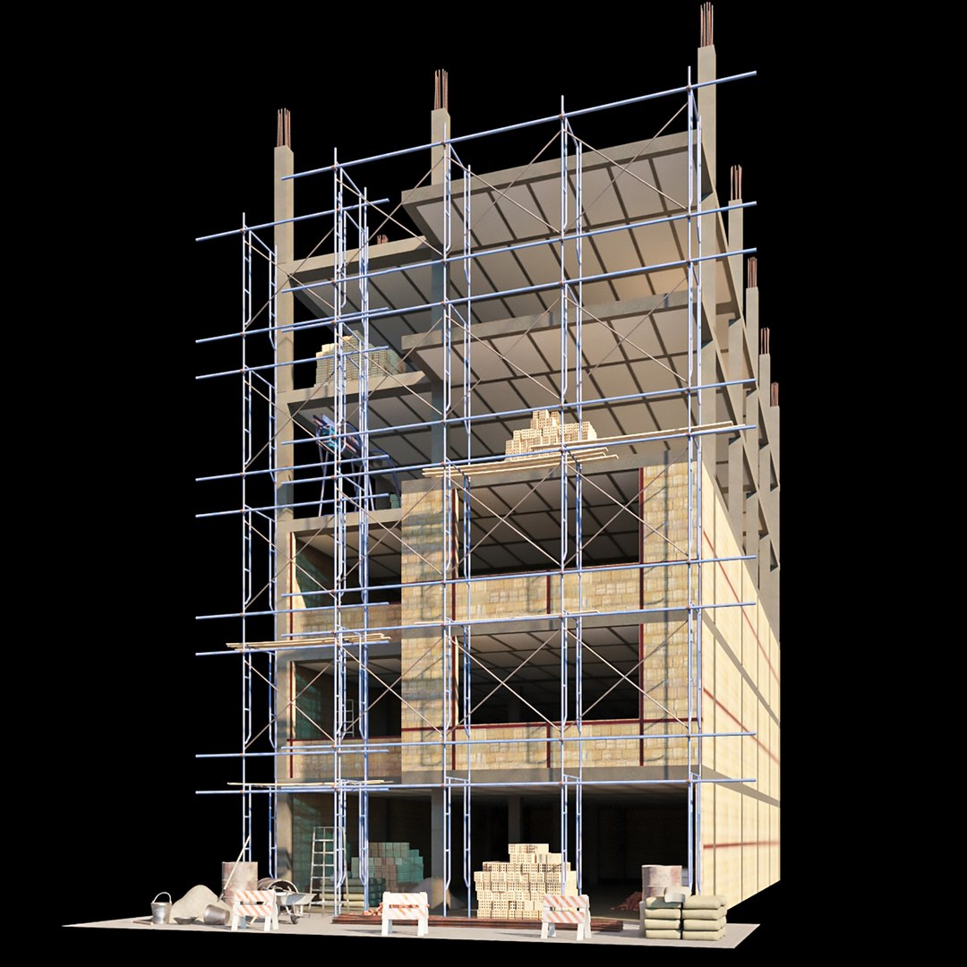 3D Modular Construction Site Model - TurboSquid 1909539