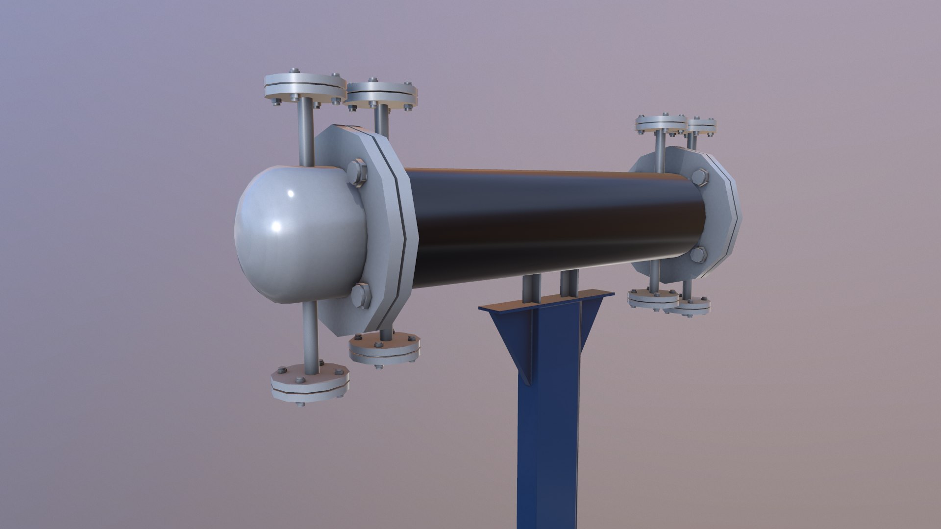 Tube Heat Exchanger 3D Model - TurboSquid 2288166