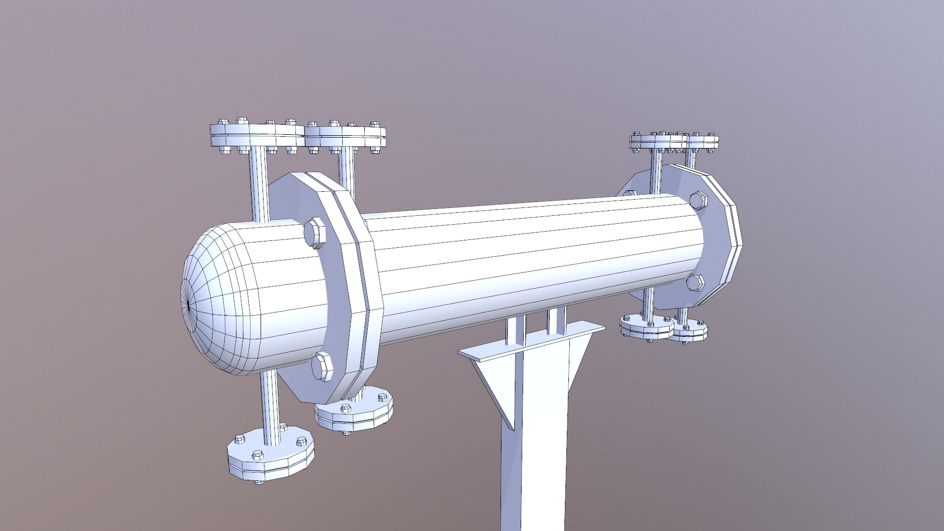 Tube Heat Exchanger 3D Model - TurboSquid 2288166