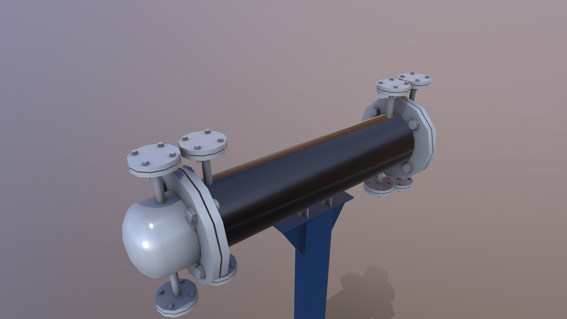 Tube Heat Exchanger 3D Model - TurboSquid 2288166