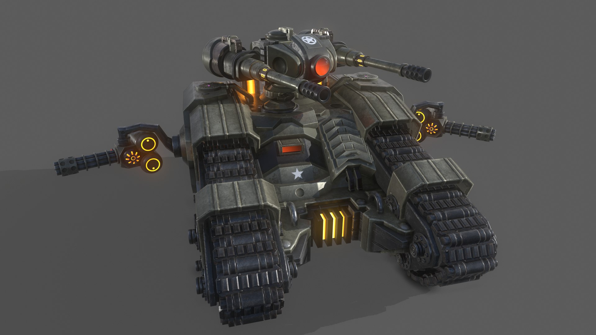 Sci Fi Tank 3D Model - TurboSquid 1346867