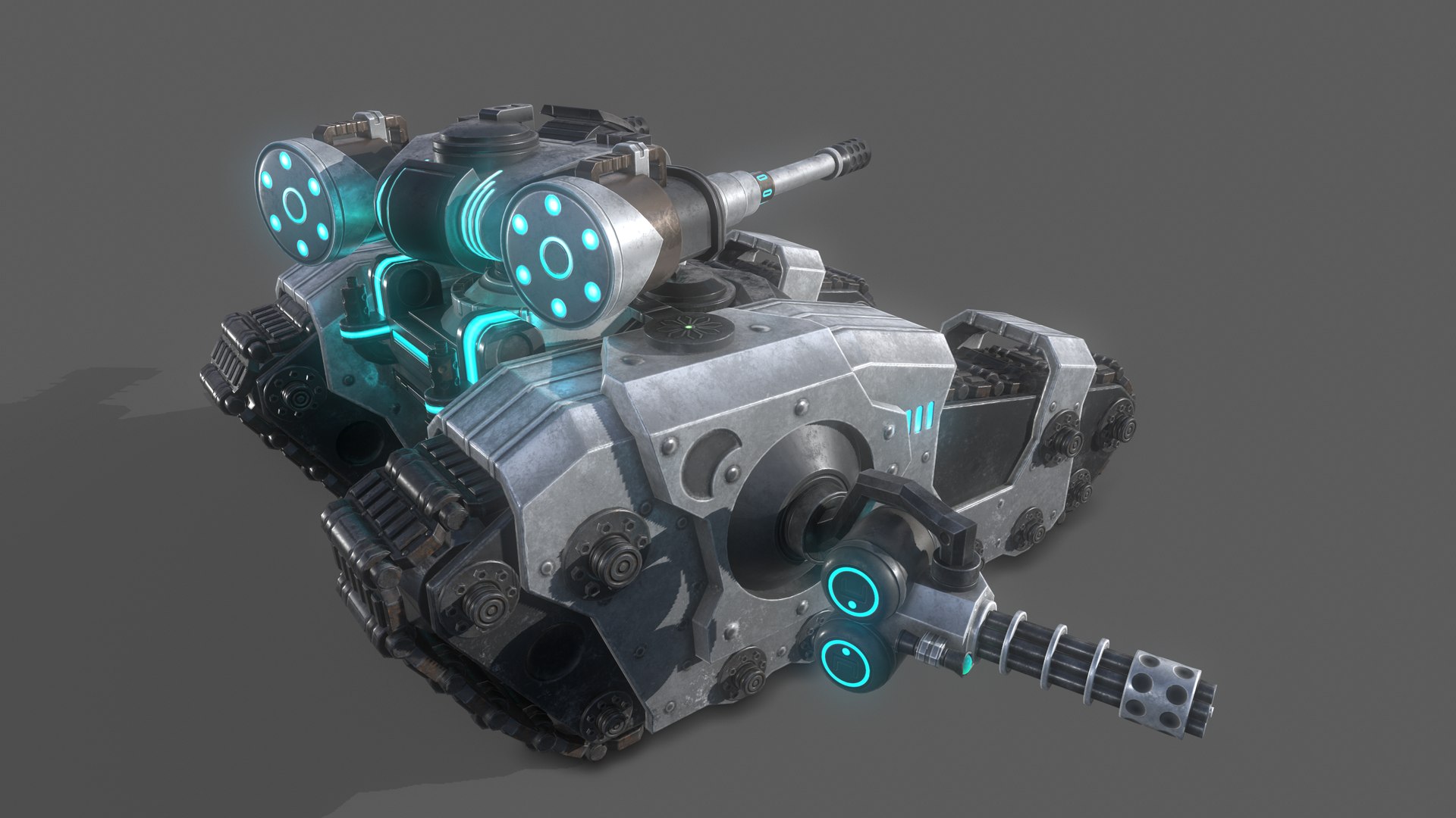 Sci Fi Tank 3D Model - TurboSquid 1346867