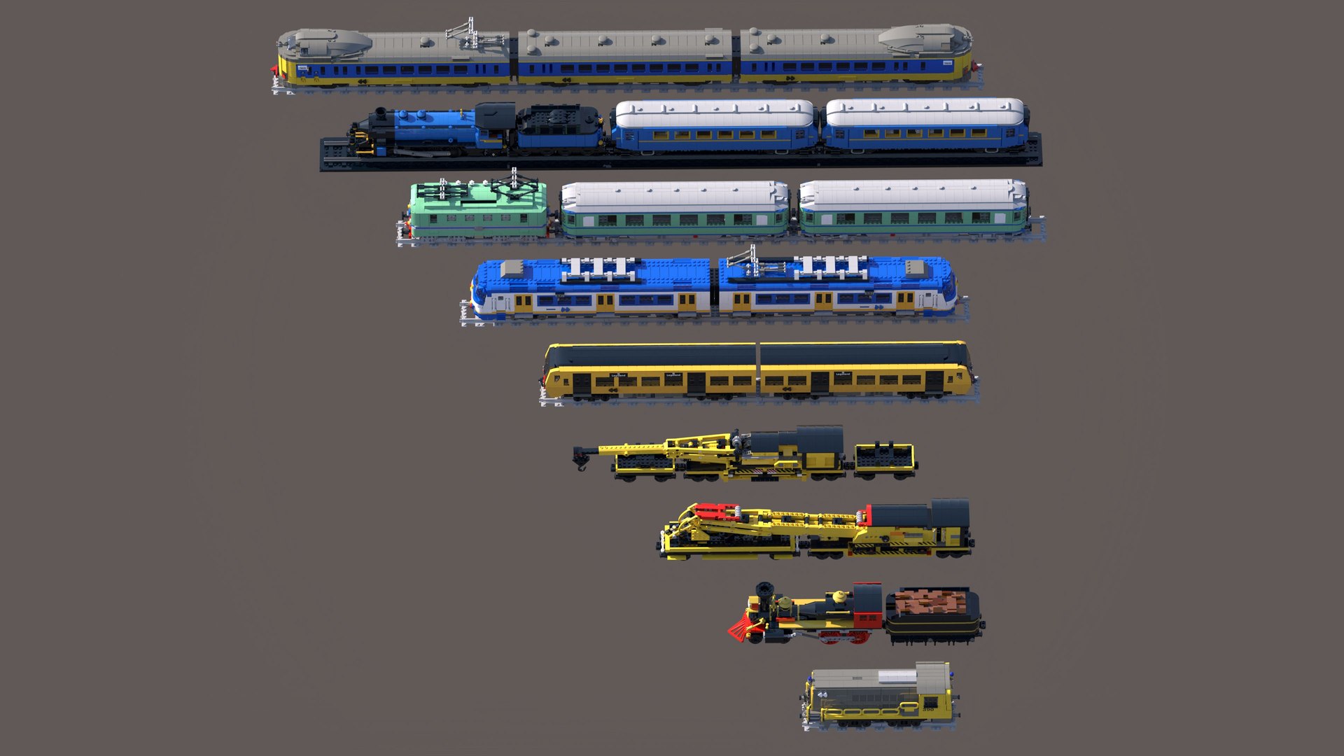 3D LEGO Train Package Model - TurboSquid 2242550