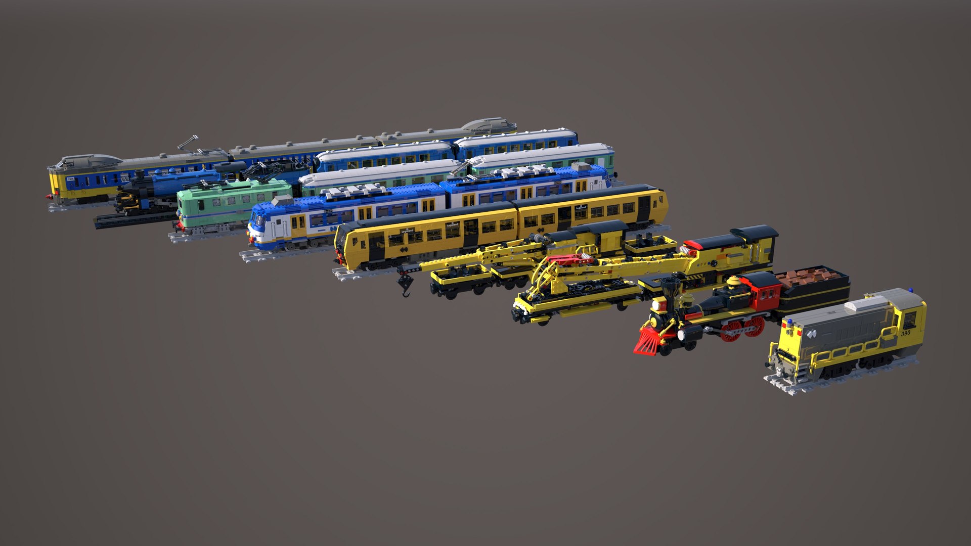 3D LEGO Train Package Model - TurboSquid 2242550