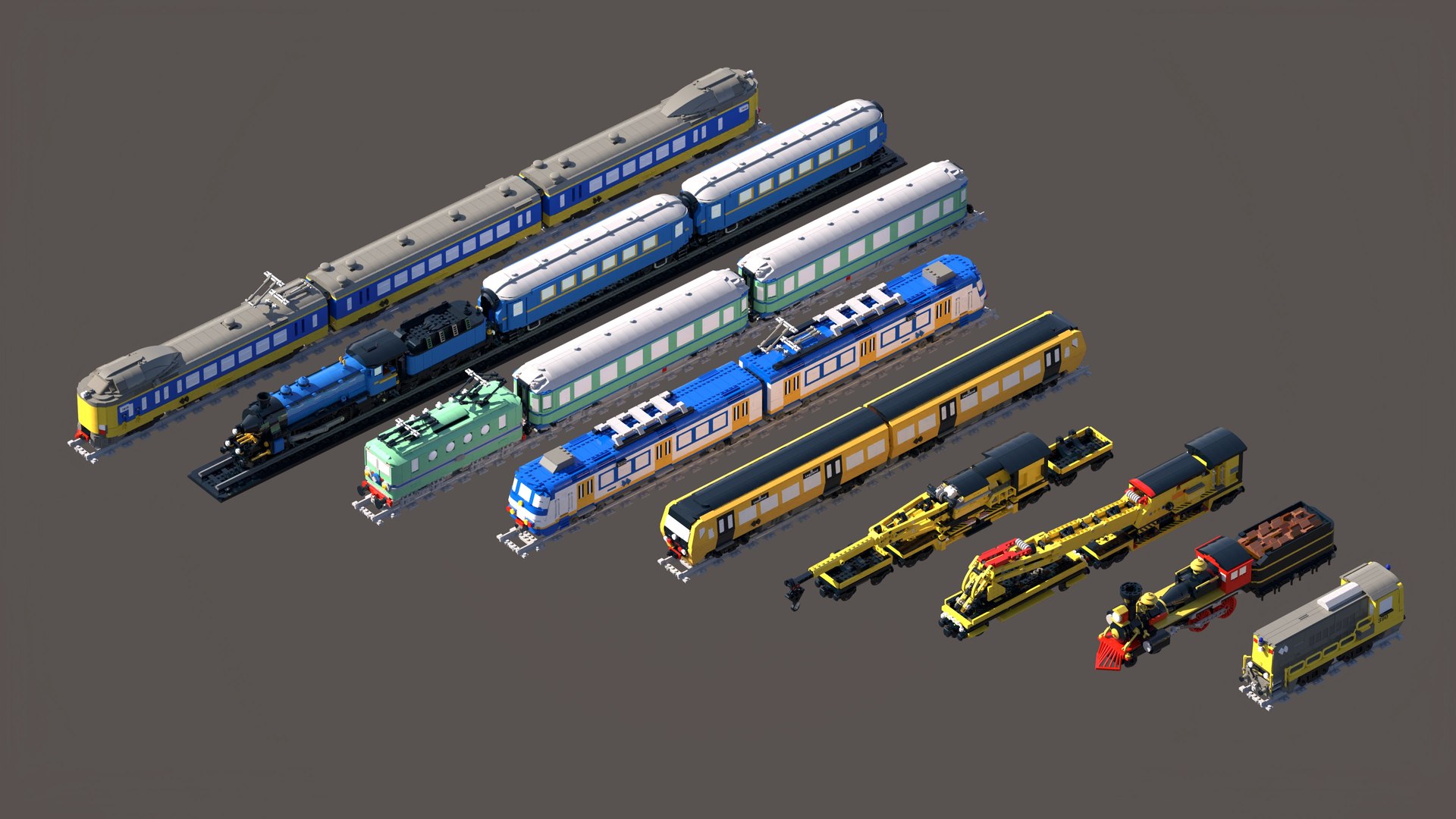 3D LEGO Train Package Model - TurboSquid 2242550