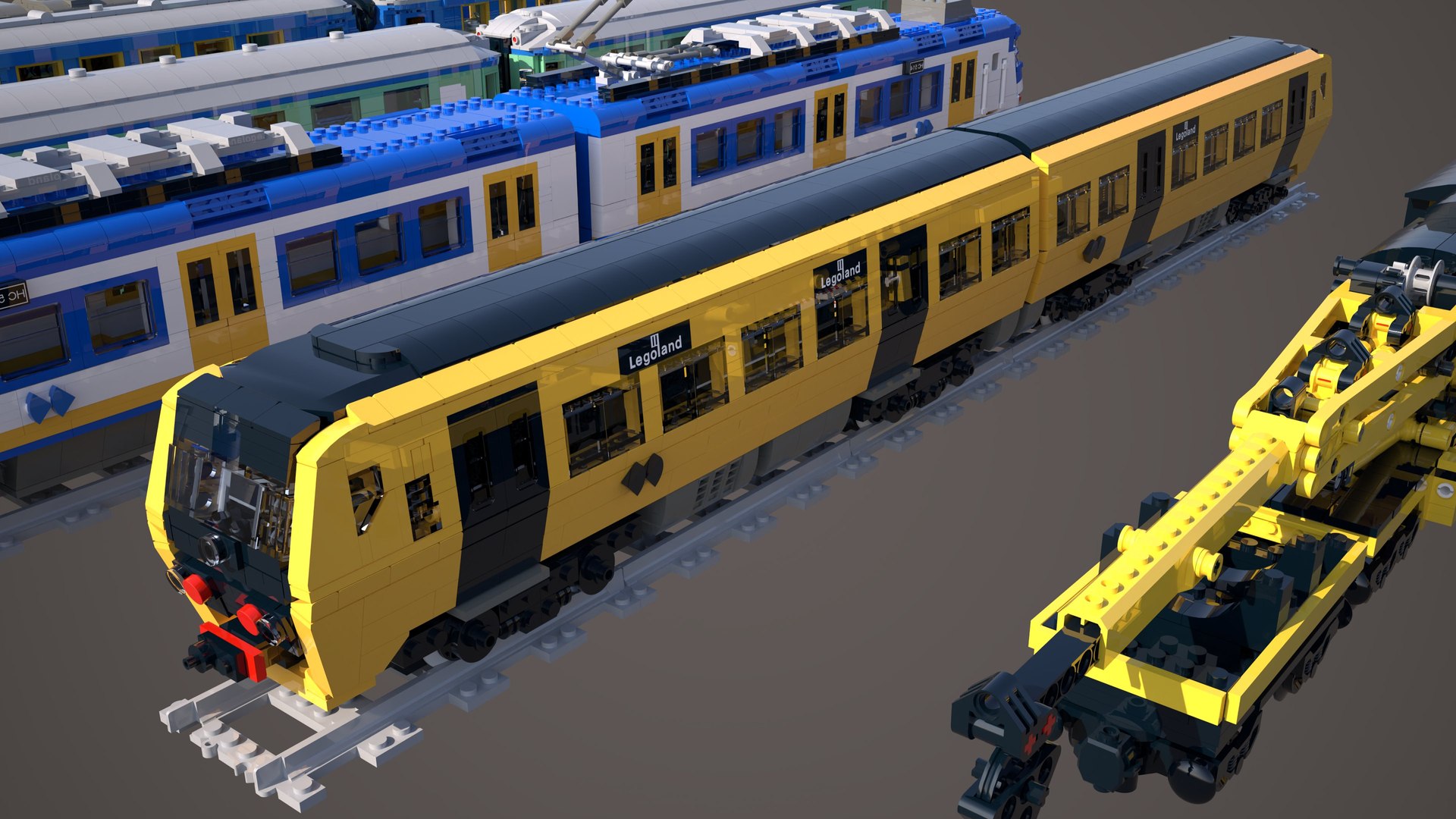 3D LEGO Train Package Model - TurboSquid 2242550