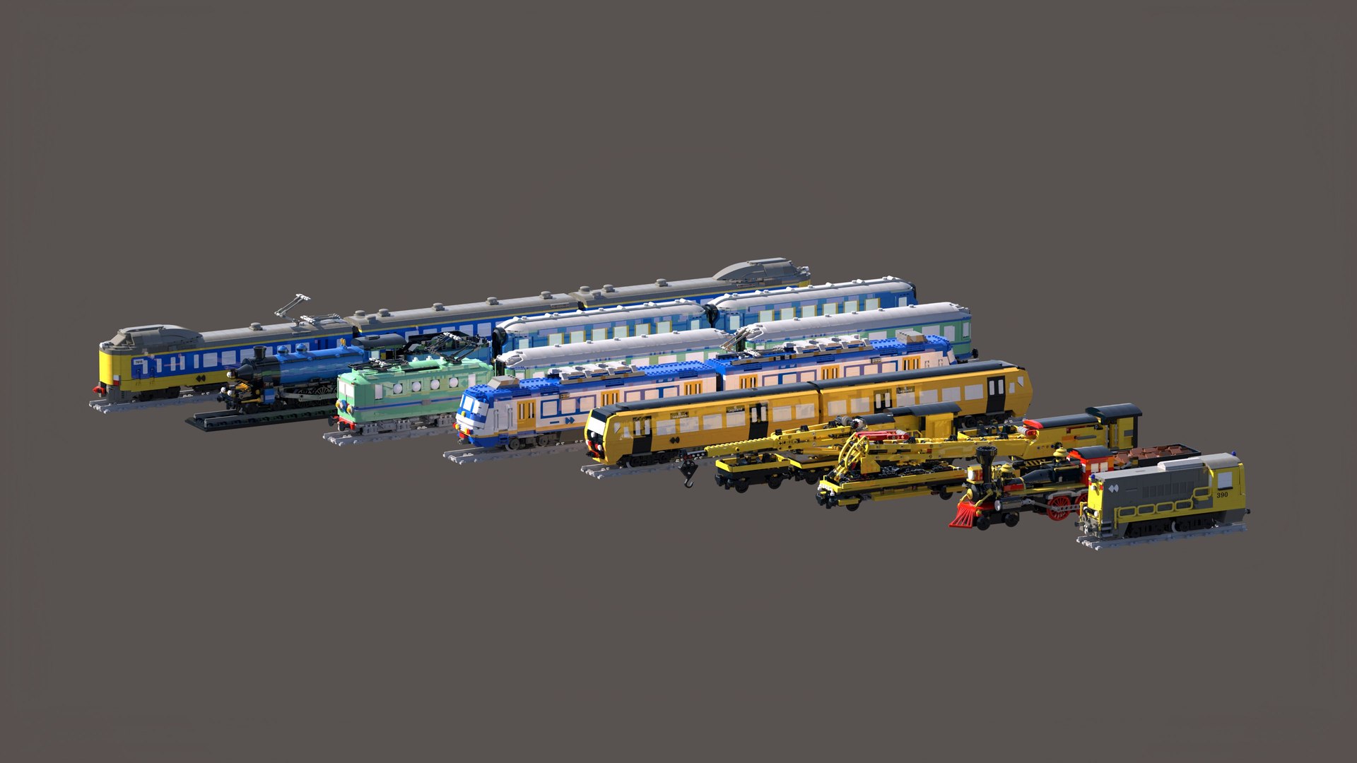 3D LEGO Train Package Model - TurboSquid 2242550