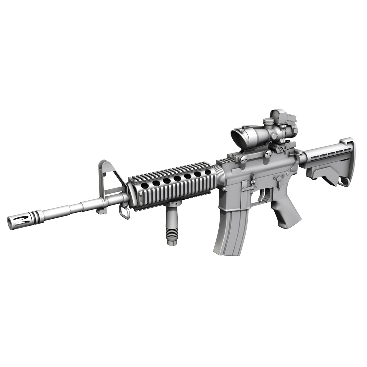lightwave m4a1 sopmod rifle colt m4