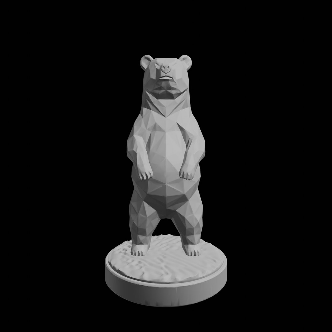 Low Poly Standing Bear 3D Print Model 3D Model - TurboSquid 2516242