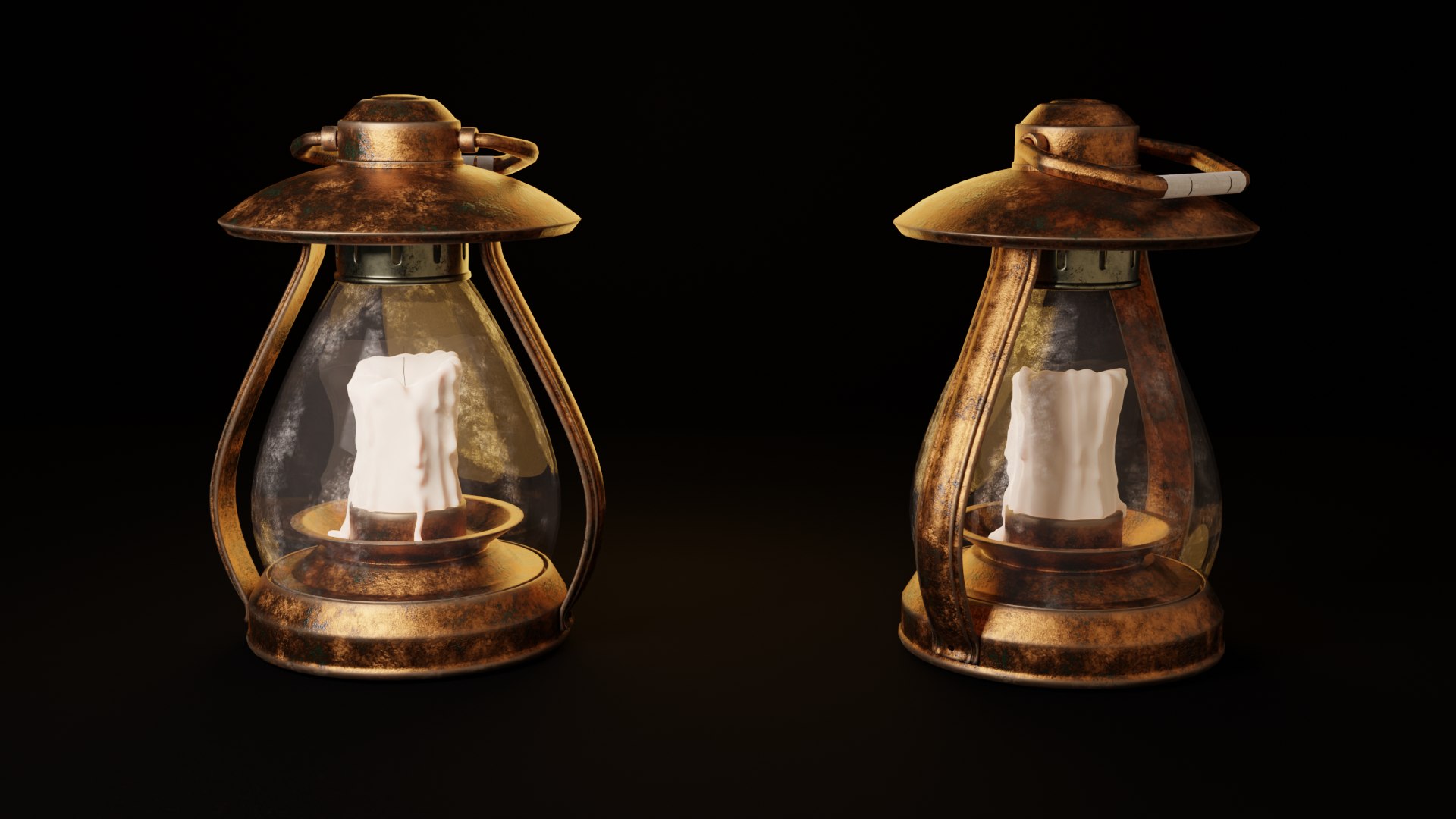 3D Old Lantern - TurboSquid 2119333
