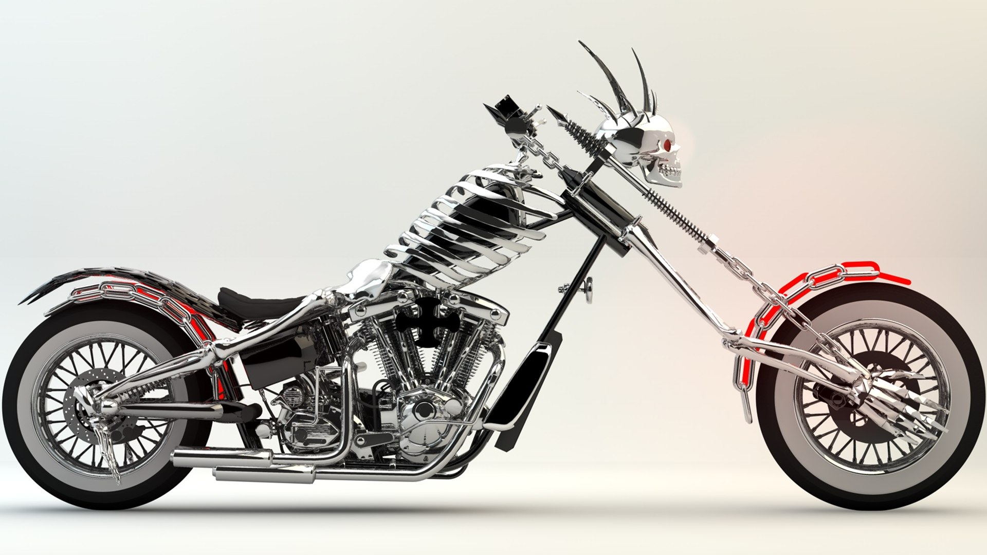 3d Fictional Motorcycle