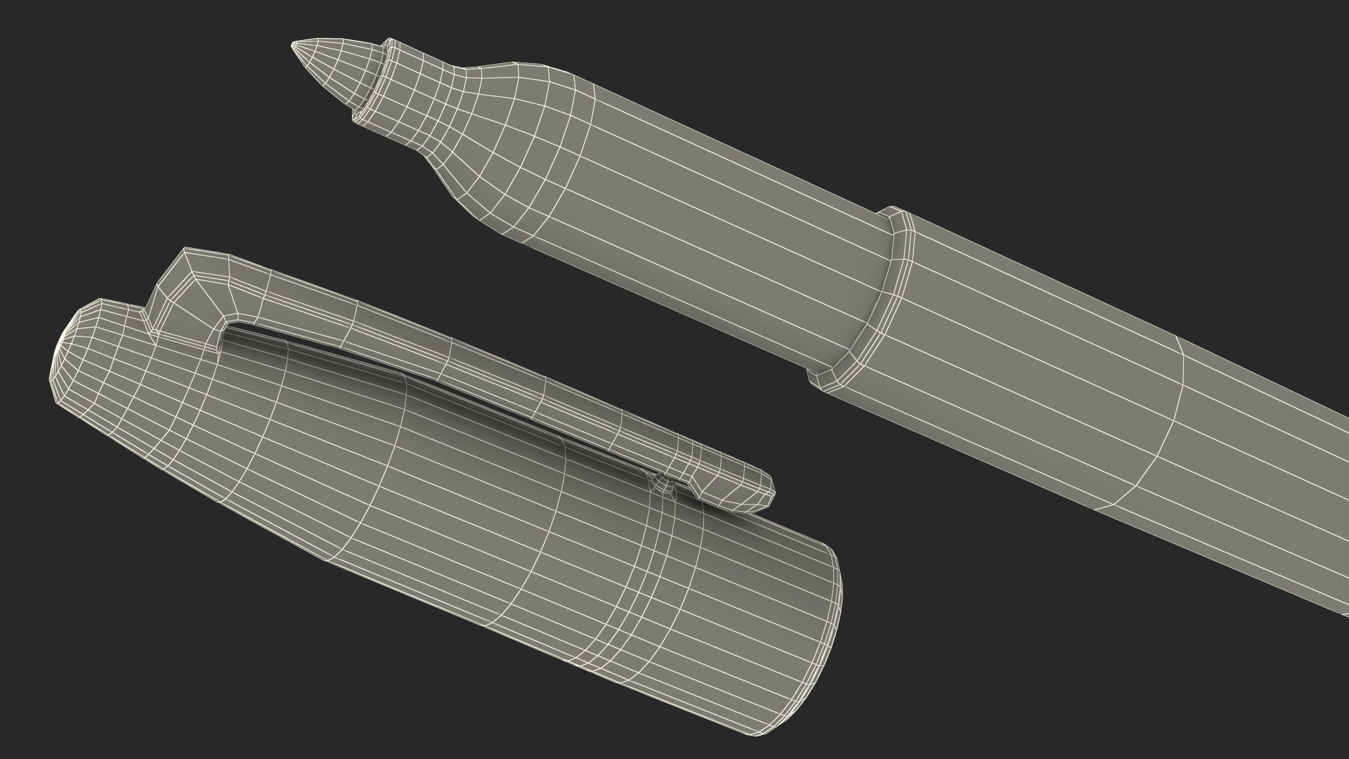 3D Permanent Markers 24 Assorted Colors - TurboSquid 1884858