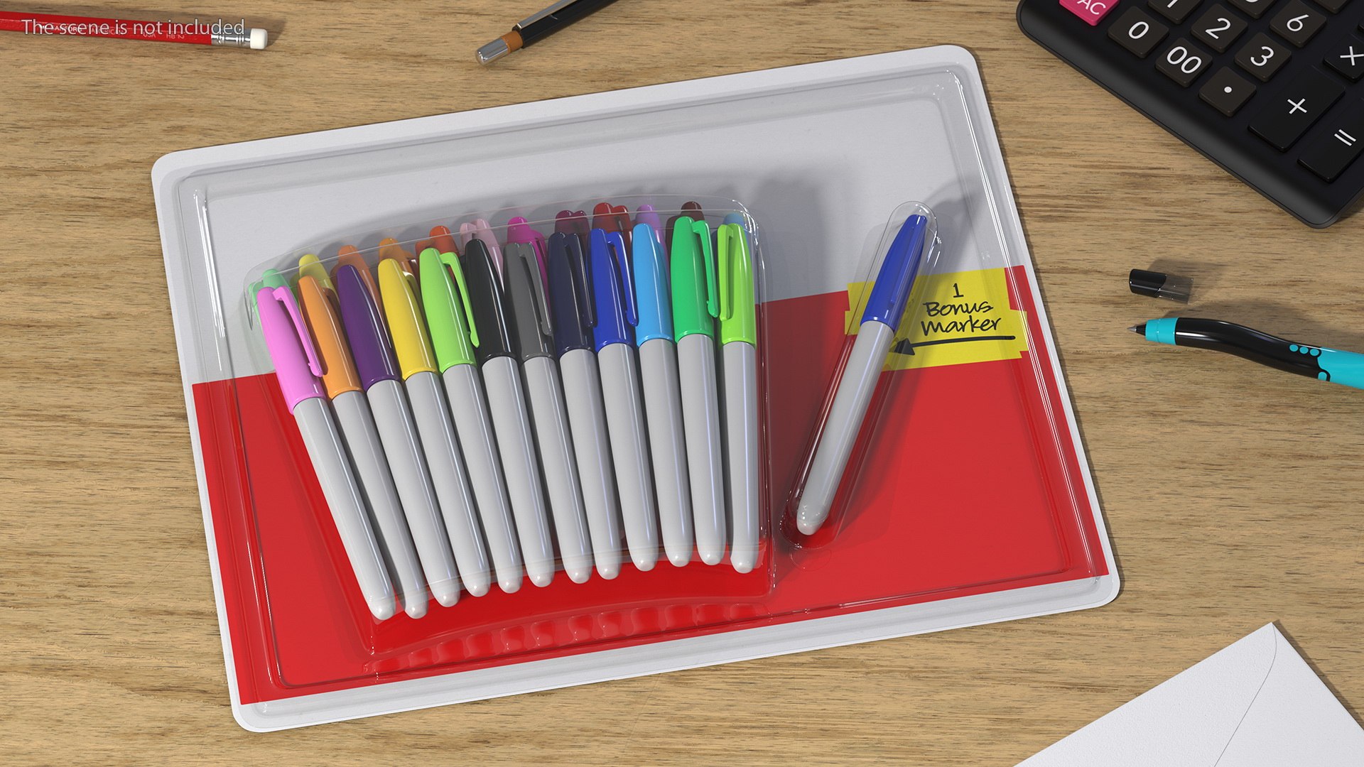 3D Permanent Markers 24 Assorted Colors - TurboSquid 1884858