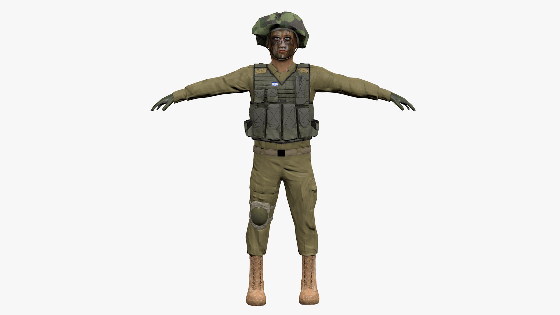 3D Model Rigged IDF Israeli Infantry Soldier - TurboSquid 2150964