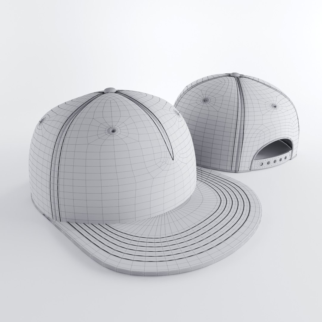 Snapback Green 3d Obj