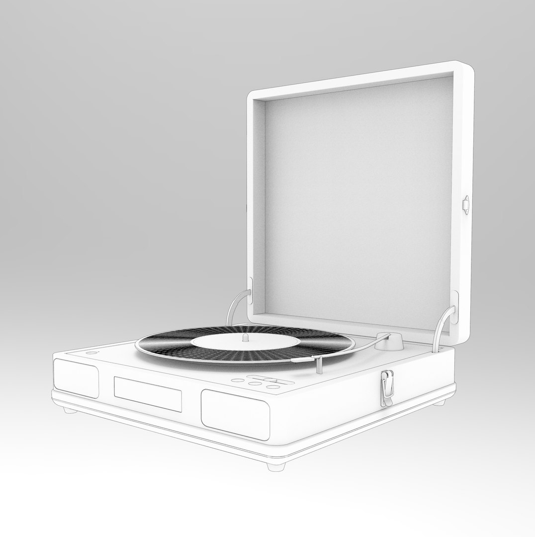 Vinyl Record Player 3D Model - TurboSquid 1405802